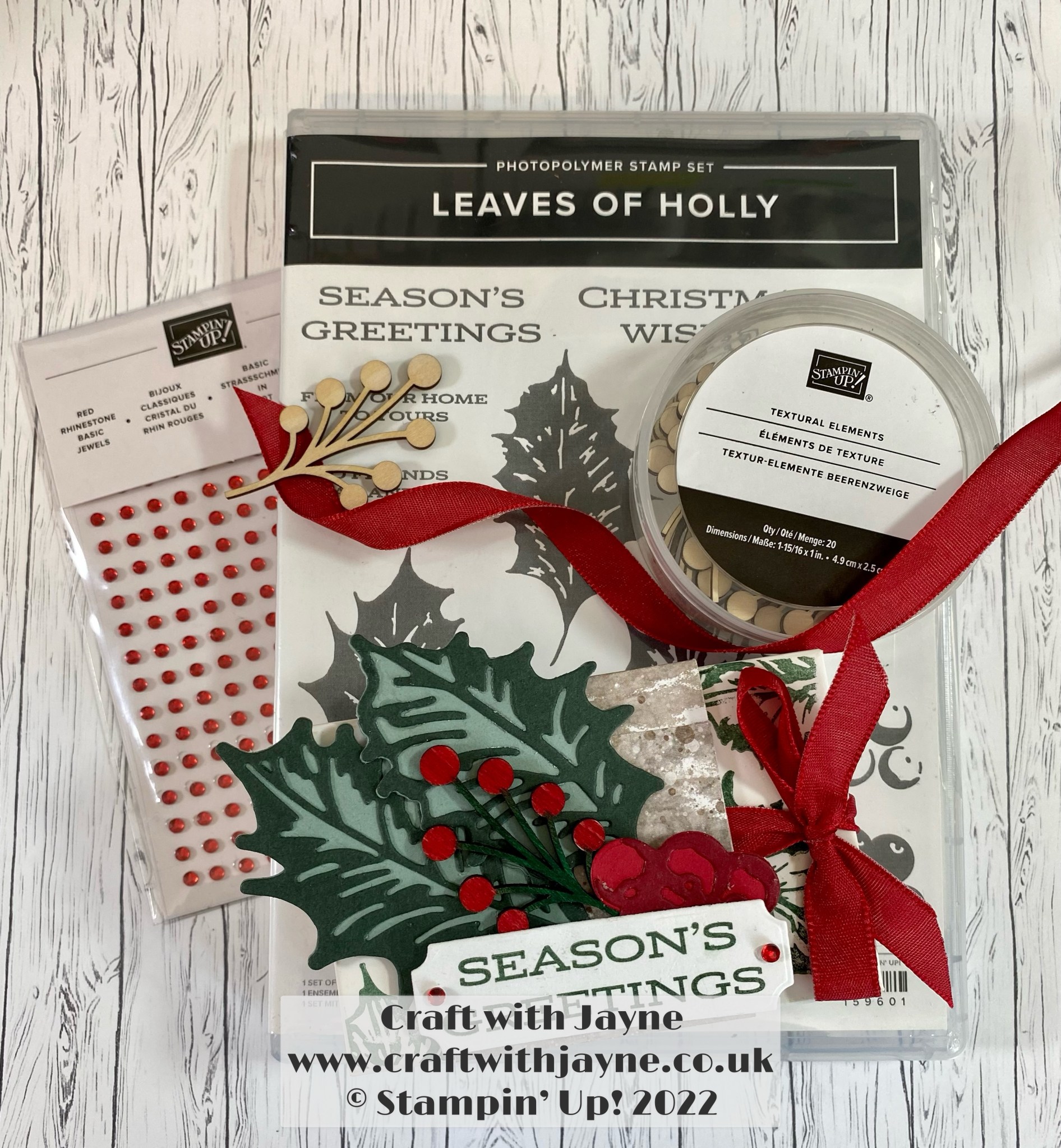 Leaves of Holly Envelope Gift Box | Craft with Jayne | Stampin Up ...