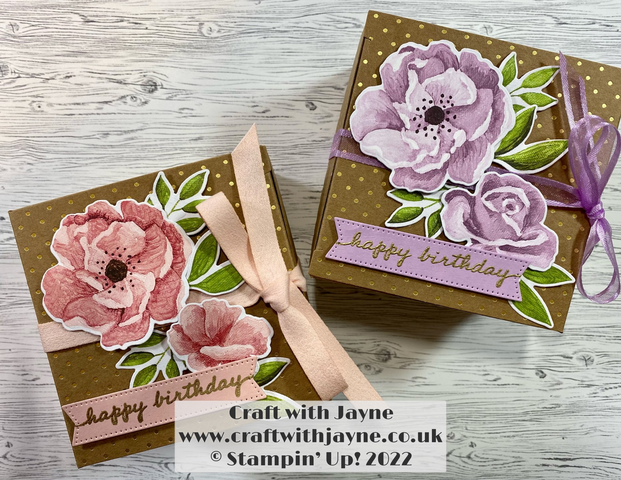 Scalloped Gift Box | Hues of Happiness| Craft with Jayne | Stampin Up ...