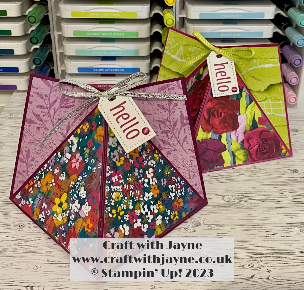 How to make a Geometric Winged Pyramid Gift Box | Stamp Around UK ...