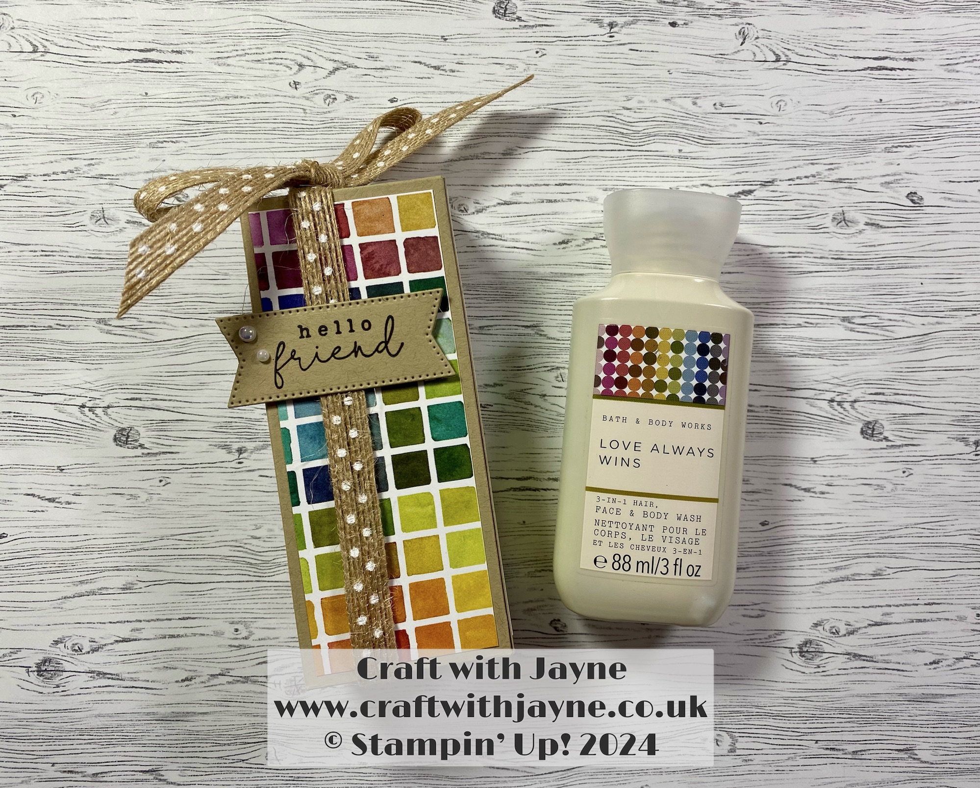 Mini Body Wash Gift Box | Craft with Jayne | Stampin Up! – Craft with Jayne
