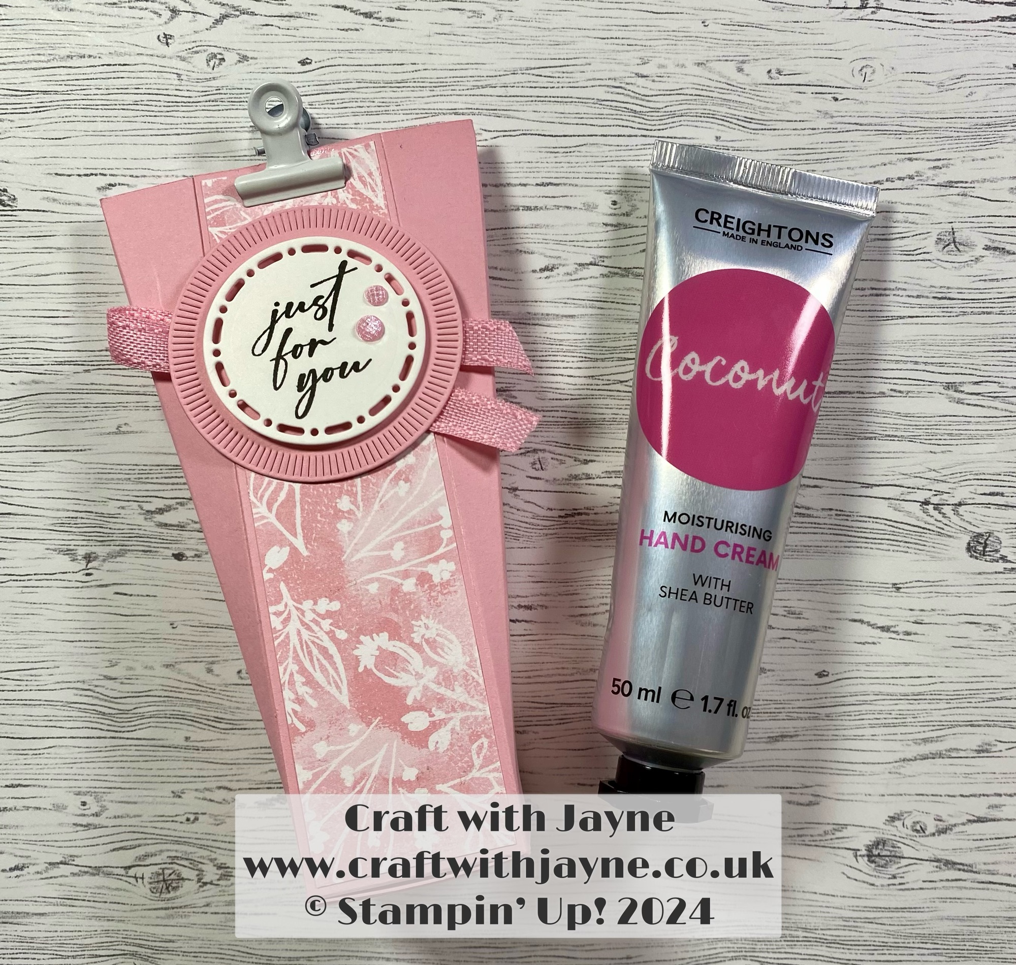 Hand Cream Gift Box | Unbounded Love | Craft with Jayne | Stampin Up ...