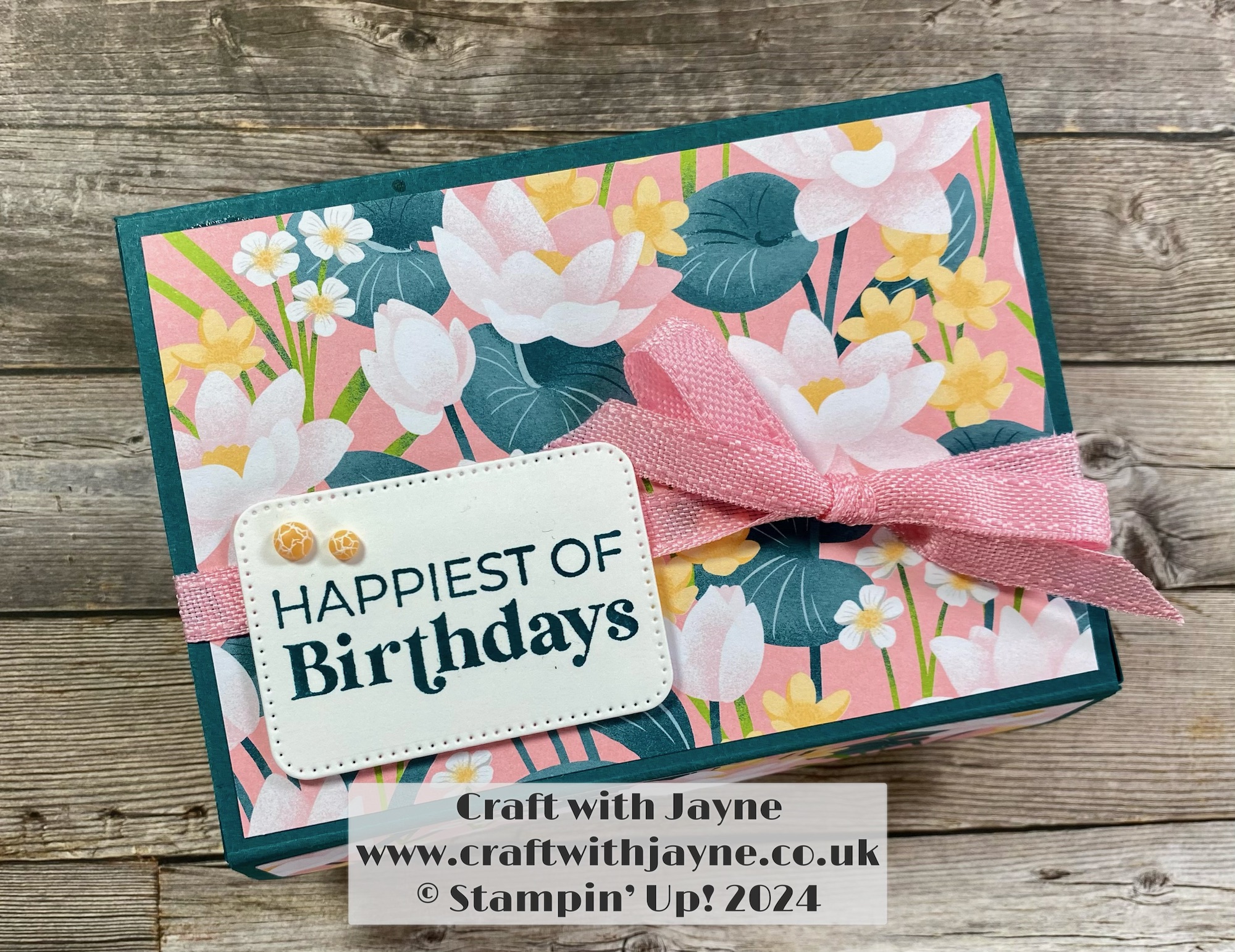 Lily Pond Lane – Fold Flat Gift Boxes | Craft with Jayne | Stampin Up ...