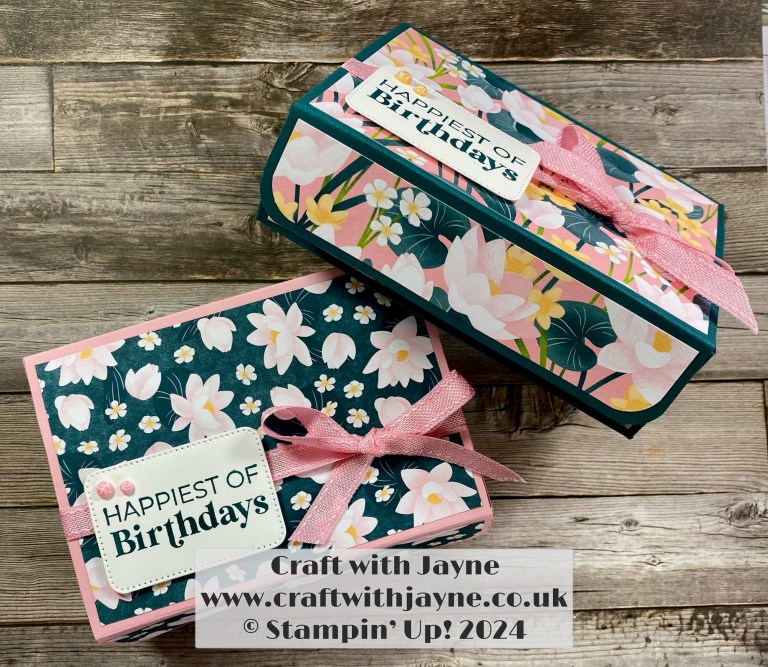 Lily Pond Lane – Fold Flat Gift Boxes | Craft with Jayne | Stampin Up ...