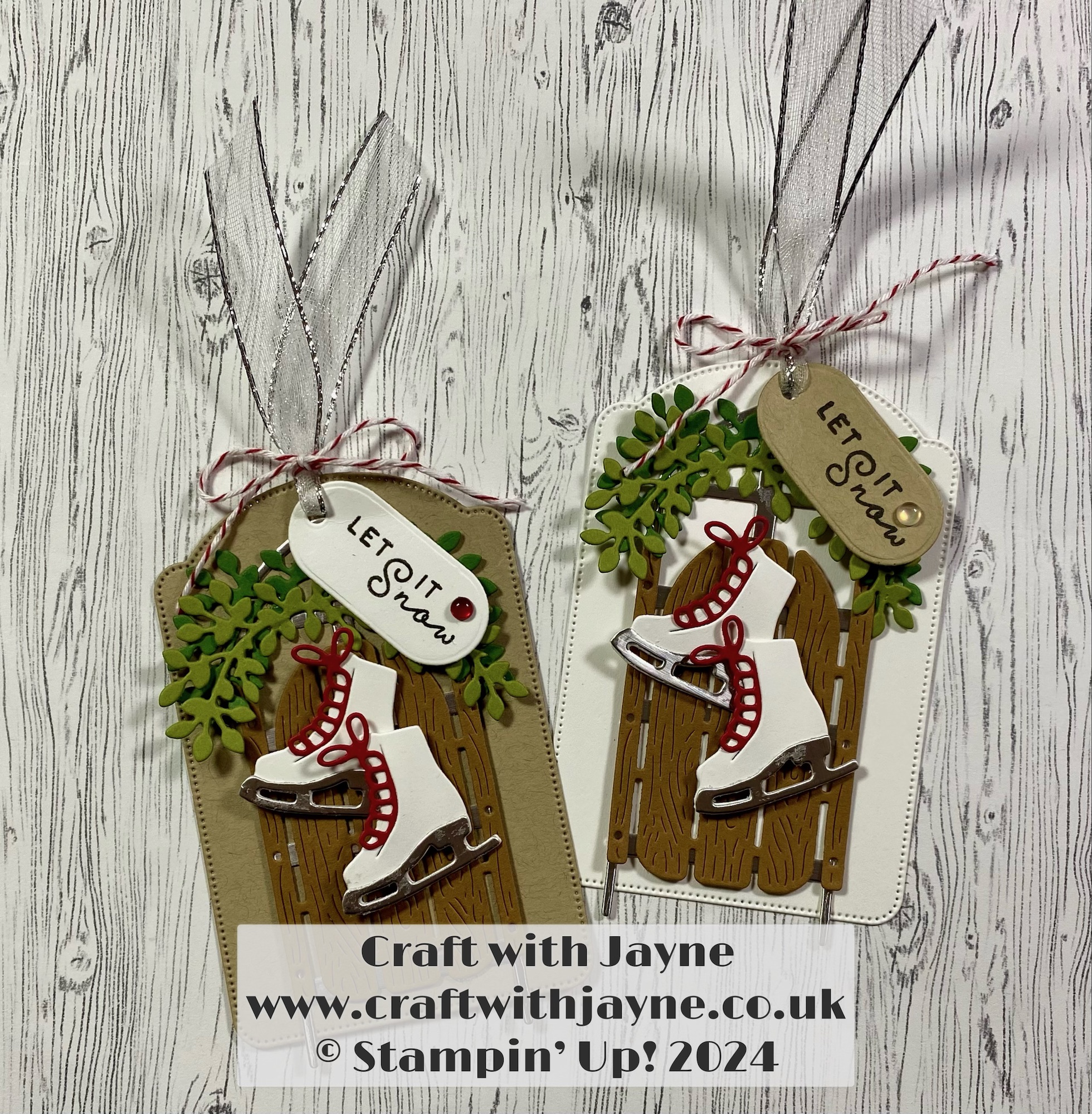 Sophisticated Sled Gift Tags | Craft Fair Series | Craft with Jayne ...