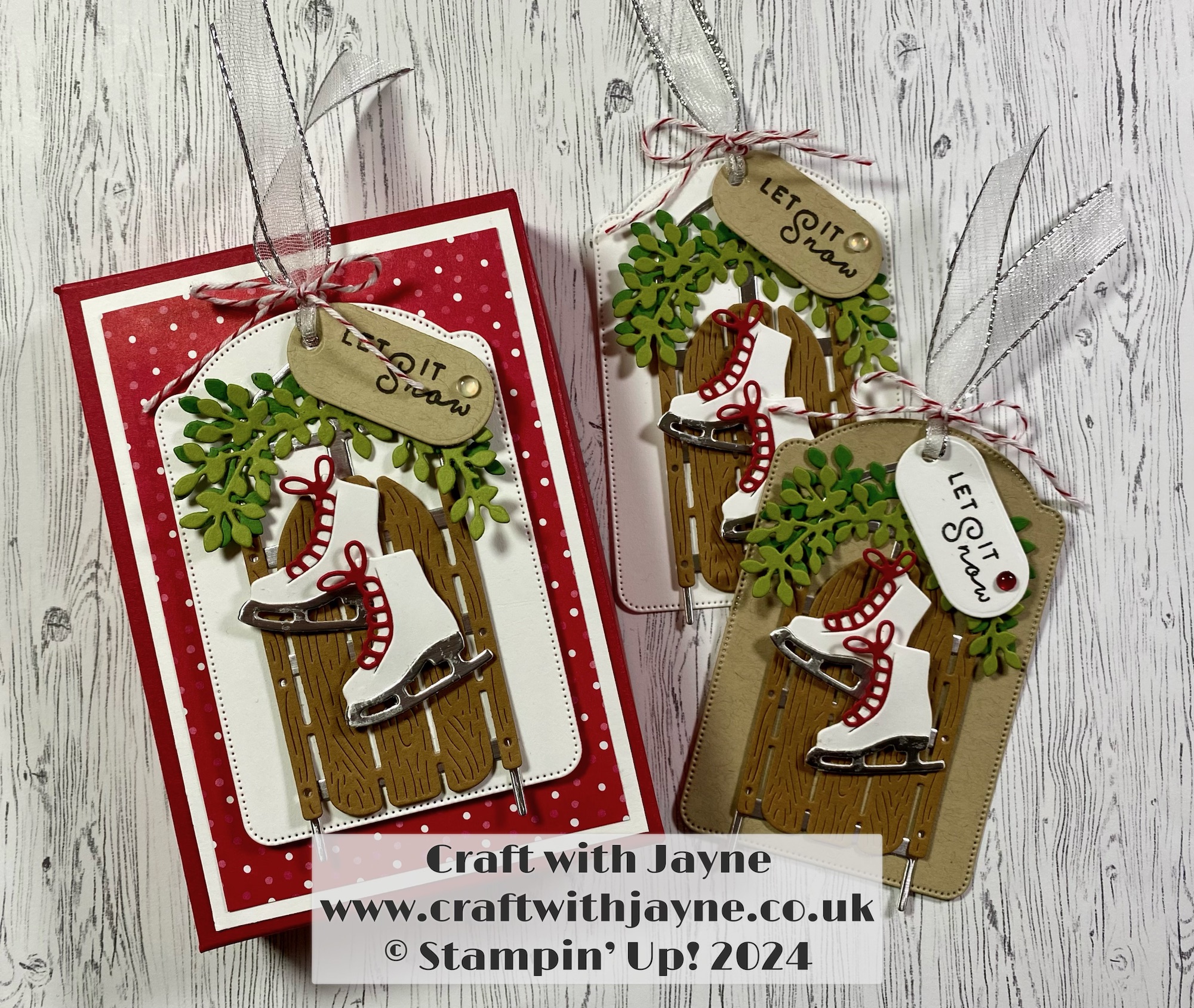 Sophisticated Sled Gift Tags | Craft Fair Series | Craft with Jayne ...
