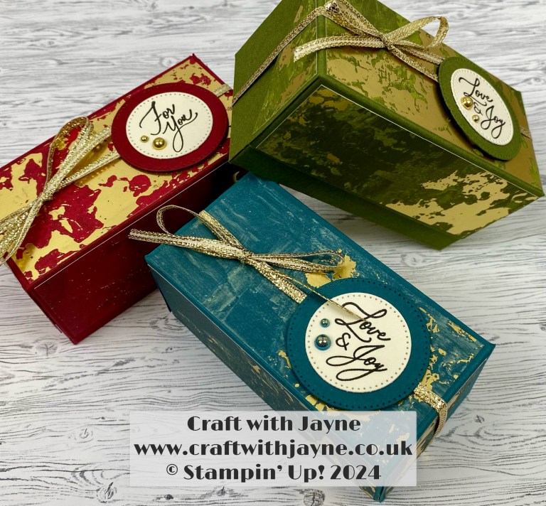Seasons of Elegance Christmas Gift Box | Craft with Jayne | Stampin Up ...