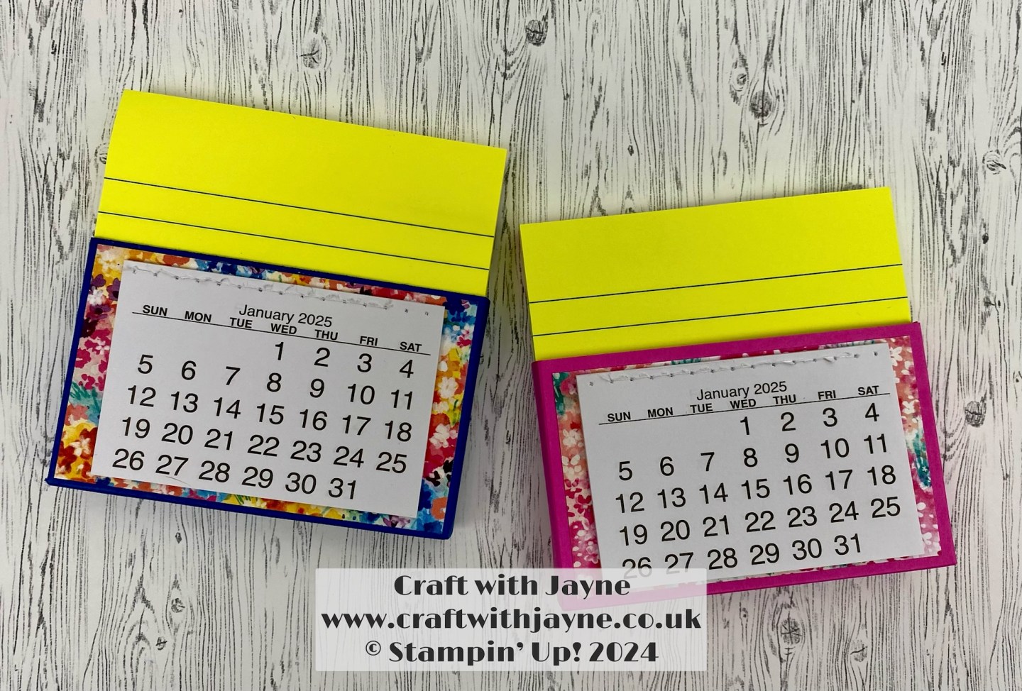 Mini Desk Calender | Bloom Impressions | Craft with Jayne | Stampin’ Up ...