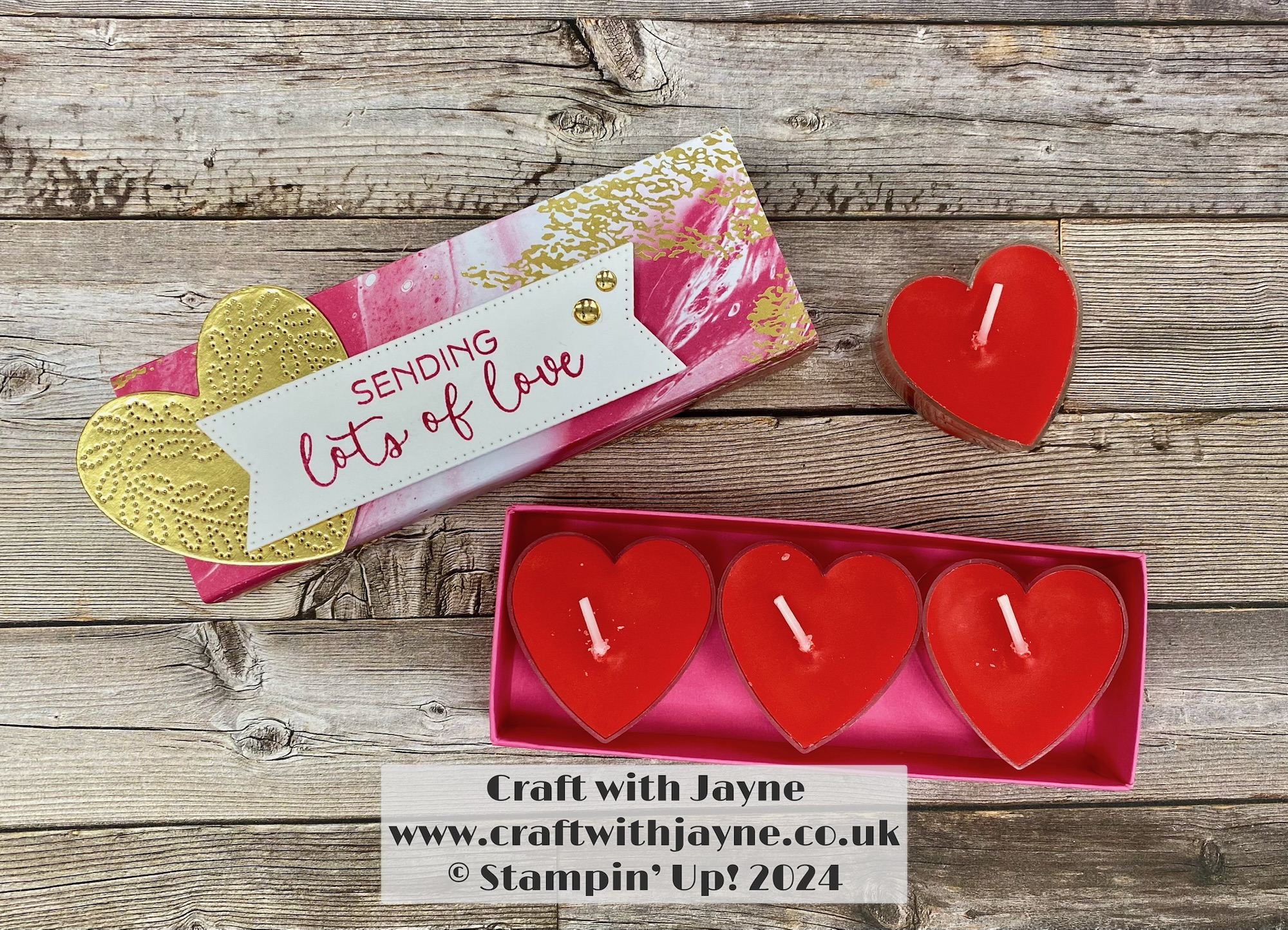 Hearts of Elegance | Tea Lights Gift Box | Craft with Jayne | Stampin ...